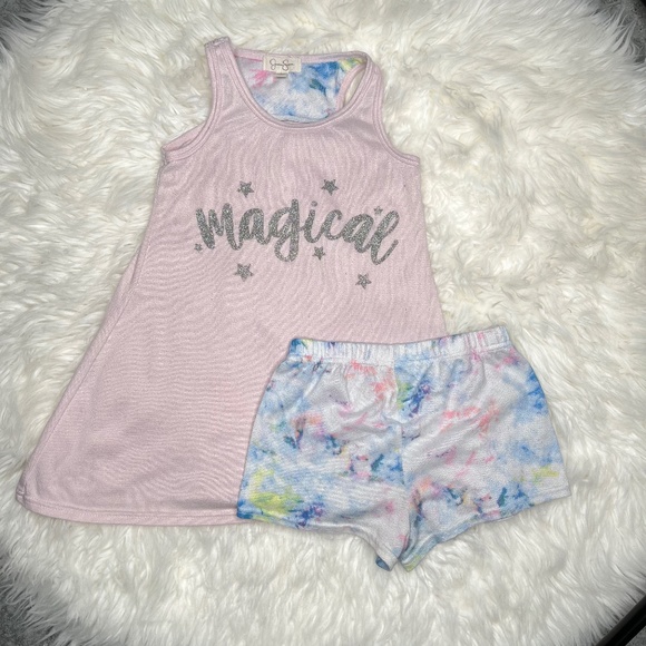 Jessica Simpson | Pajamas | Jessica Simpson Girls Pink Glitter Pajama ...